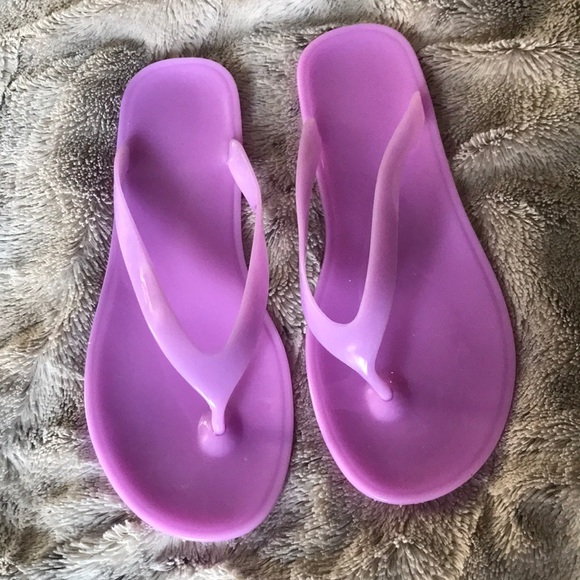NOBO | Shoes | Neon Lavender Jelly Thong Sandals 6 8 9 Purple Flip ...